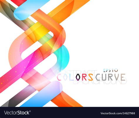 Free Abstract Glossy Curve Colors Vector Image Nohatcc