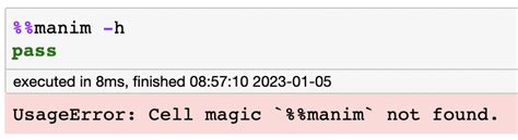 Usageerror Line Magic Function `manim` Not Found · Issue 34 · Krassowskijupyter Manim · Github