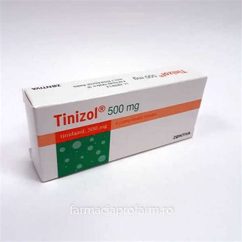 Tinizol R 500 Mg J01xd02 X 4 Compr Film 500mg Zentiva S A