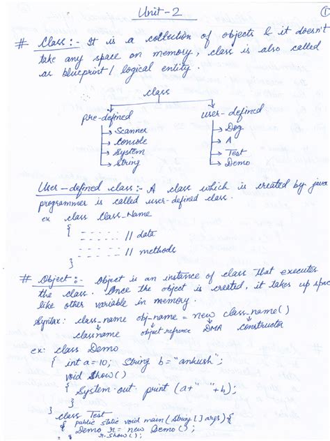 Object Oriented Concepts Using Java Unit 2 Pdf