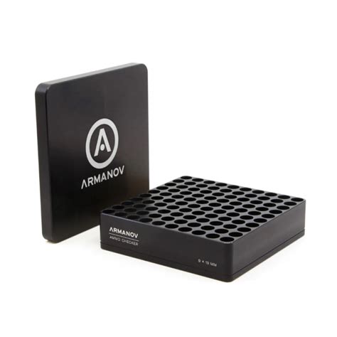 Armanov Ammo Checker Block 100 Rnd Pockets With Flip Cover 9mm