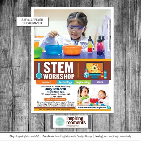 Stem Science Flyer Etsy
