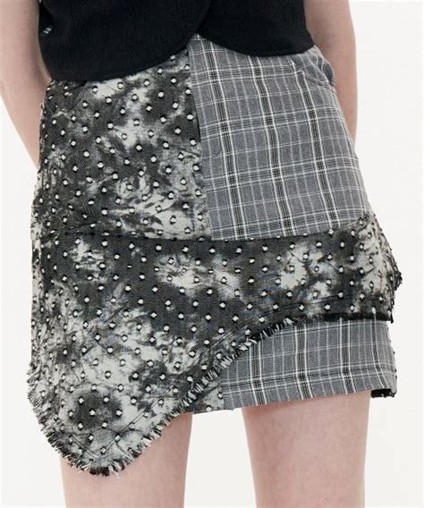 아더월들리 Other Worldly 프릴 스커트 [타이다이 체크] 사이즈 And 후기 무신사