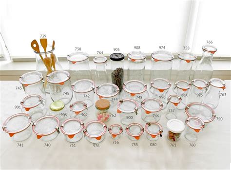 Weck Jars Size Comparison Weck Jar Sizes Chart Weck Jar Sizes And