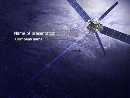 Communication Satellite Presentation Template For PowerPoint Google Slides And Keynote PPT Star