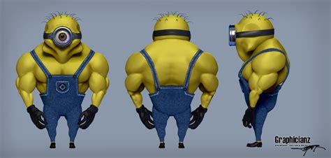 I Am So Buffsaid The Minion Giant Minion Minions Superhero
