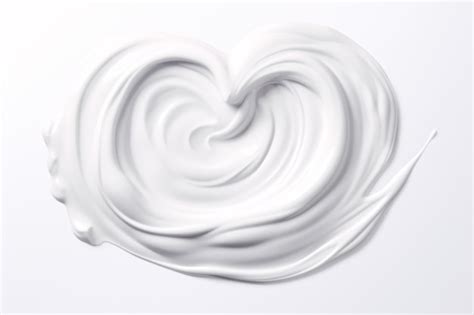Premium Photo Smooth White Facial Cream Smeared On A Blank Backdrop A