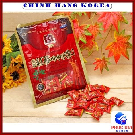 Korean Red Ginseng Candy 200gr Pack Genuine Korean Red Ginseng Candy