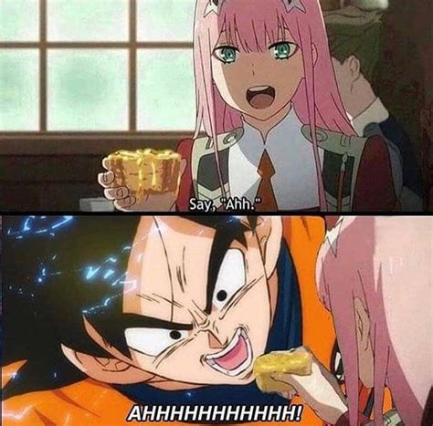 Feeding Goku Is Too Hard Zero Two Know Your Meme