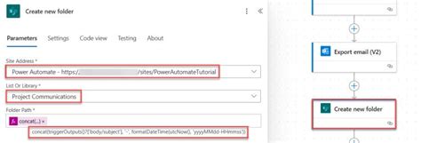 how to save an email message to sharepoint using power automate