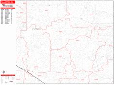Fullerton California Wall Maps Mapsales