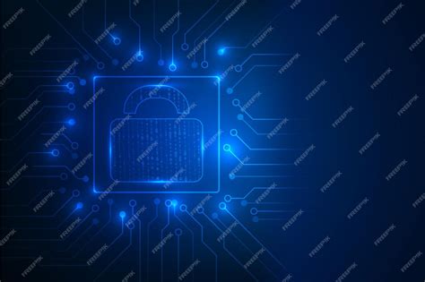 Premium Vector Binary Code Protection Technology Abstract Futuristic