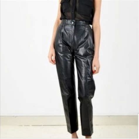 Oleg Cassini Korean Leather Pants Gem