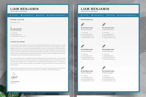 Professional Resume Template Instant Download Resume Template