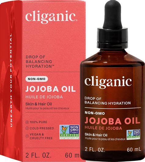 Cliganic Organic Jojoba Oil 100 Pure 60ml Natural
