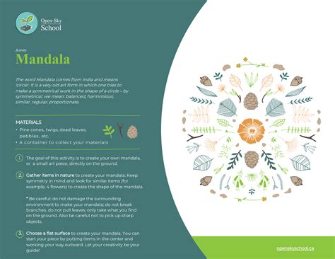 Mandala École à Ciel Ouvert