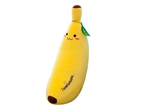 Almofada De Banana De Pelúcia Chelei2019 Brinquedo De Pelúcia Macio De 138 Polegadas Com O