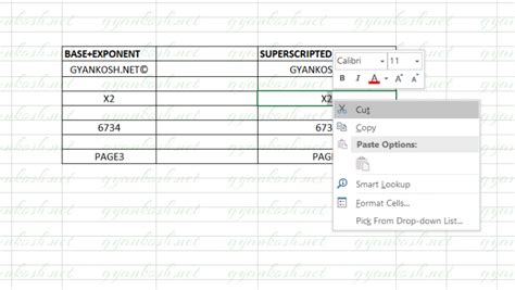 How To Superscript Text In Excel Gyankosh Learning Made Easy