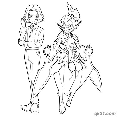 Pokemon Trainer With Ceruledge Coloring Page Quickduck
