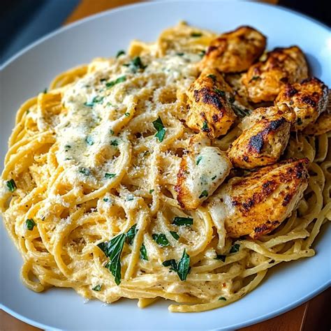 Ultimate Indulgent Creamy Garlic Parmesan Chicken Spaghetti