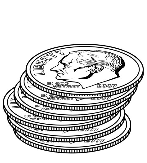 Nickel Clip Art Black And White