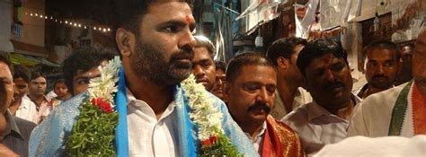 Aenugula Vijay Reddy Burnt Narendera Modis Efigy And Demonstrating Two Wheelers On Cart In