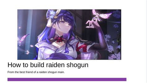 Radien Shogun Character Guides And Other Information Genshin Impact