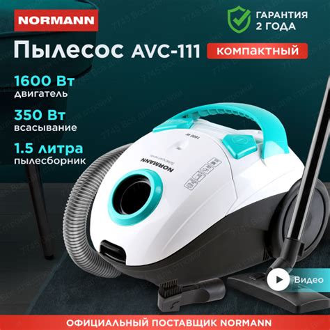 Пылесос для дома с мешком NORMANN AVC-111 купить на OZON по низкой цене ...