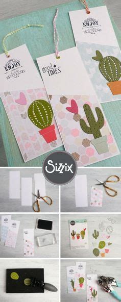 Cacti Sizzix Diy Handmade Bookmark