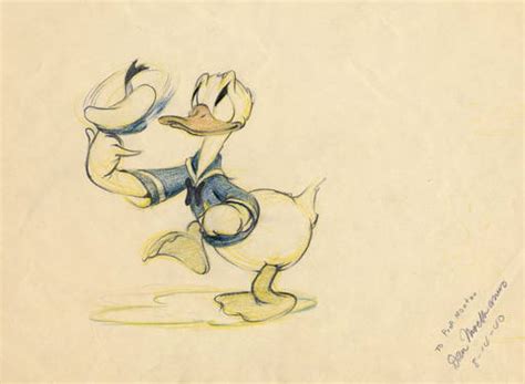 642 Three Original Dan Macmanus Donald Duck Drawings 0642 On Jul 29 2012 Profiles In