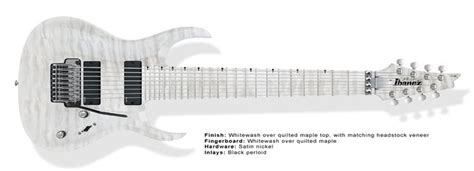White Ibanez 8 String Guitar