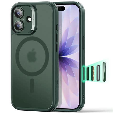 Frosted Green Magsafe Iphone 17 Grippy Camera Control Phone Case Esr