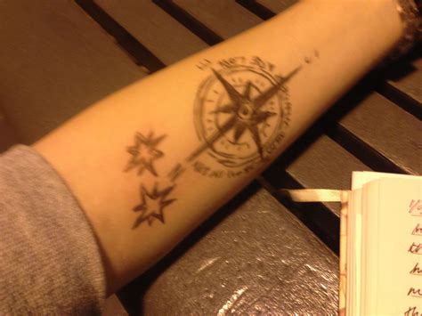 Compass Peter Pan Stars Not All You Wander Are Lost Drew It On My