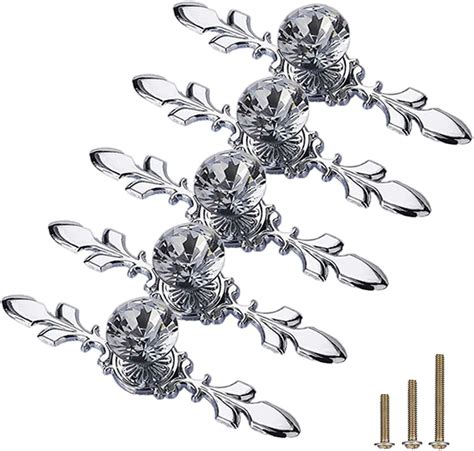 Sumnacon Drawer Dresser Knobs Pull Handles Crystal Glass Diamond