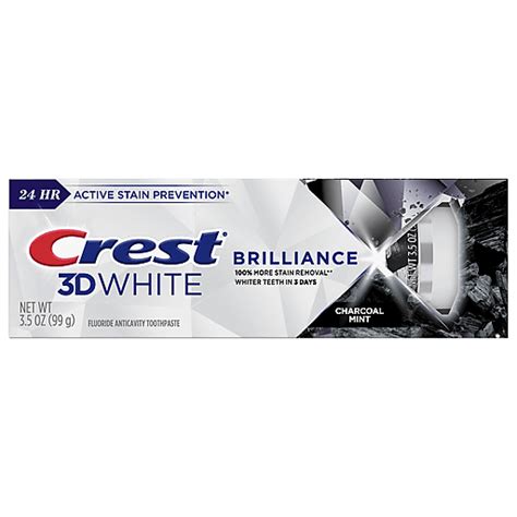Crest Toothpaste Fluoride Anticavity Charcoal Mint 35 Oz Oral Care