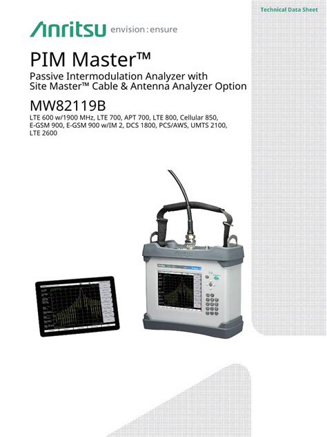 Pdf Mw82119b Pim Master Technical Data Sheet · Pim
