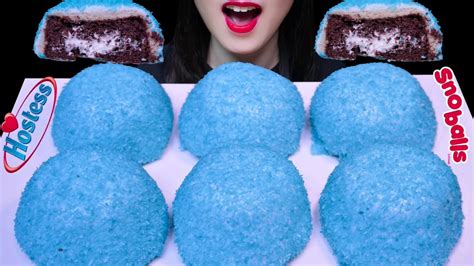 Asmr Hostess Snoballs 트윙키 호스티스 스노볼 미국 국민 과자 ホステススノーボール咀嚼音【モッパン】real