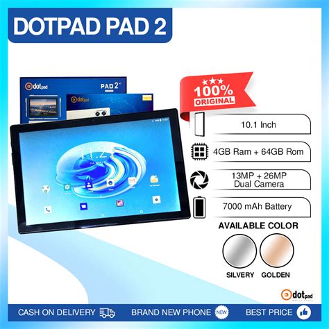 Dotpad Pad 2 Dual Sim Tablet 101 Ips Screen Android Tablet 7000 Mah