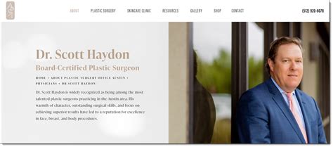 Meet Dr Scott Haydon Of Austin Plastic Surgery Institute In Austin Texas Doctor Marketing Md™