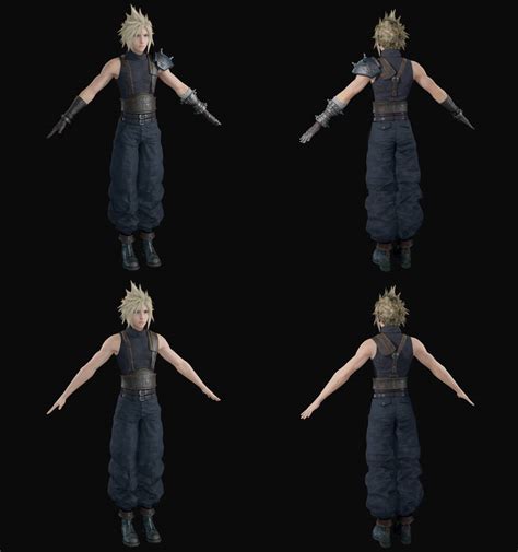 Ff7 Remake Cloud Strife For Blender 3 4 By Whitemagesunny On Deviantart