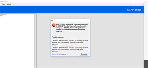 Dcaf Temperature Example 375003 Json Format Error Ni Community