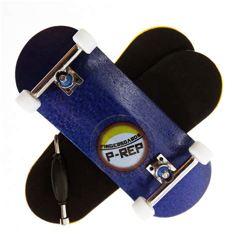 P Rep 34mm X 97mm V2 Pro Performance Complete Blue Broken Knuckle Fingerboards