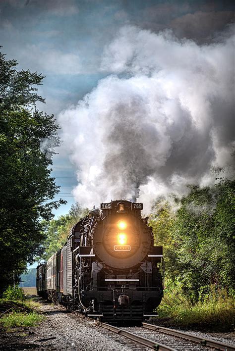 Nickel Plate Road Steam Locomotive 765 Passes Through The Northern