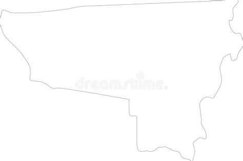 River Gee Liberia Outline Map Stock Vector Illustration Of Outline