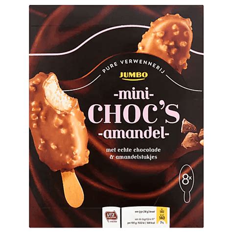 Jumbo Mini Chocs Amandel Ice Cream Super Food Plaza