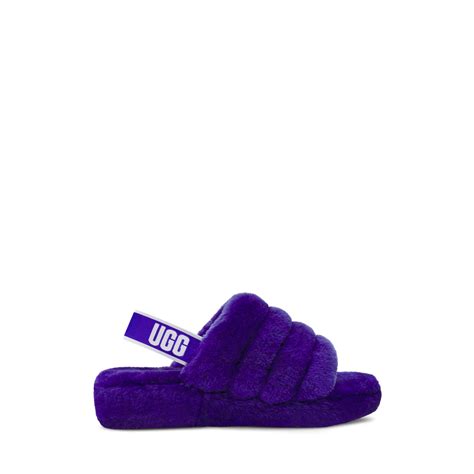 Ugg Fluff Yeah Minimalistic Thick Sole Slide Lila 1095119 Vngh