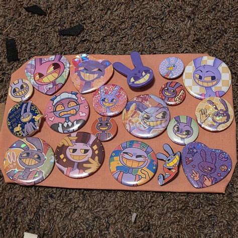 Tadc Heart Shaped Button Pins Etsy