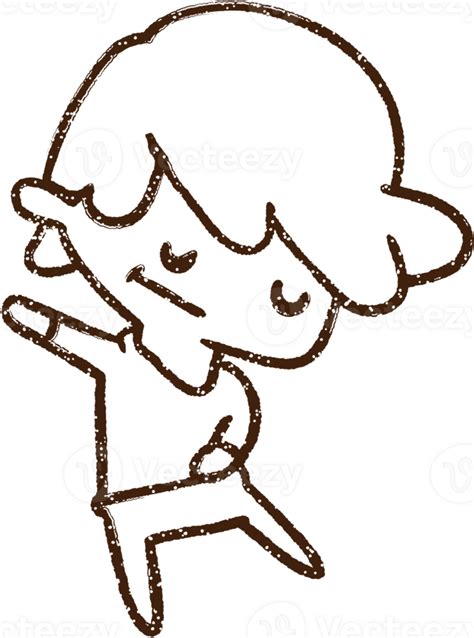 Dancing Man Charcoal Drawing 45224885 Png