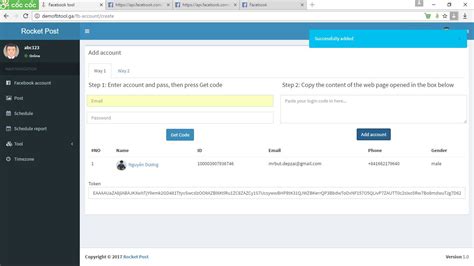 Rocket Post Facebook Auto Post Script By Tien1 Codester