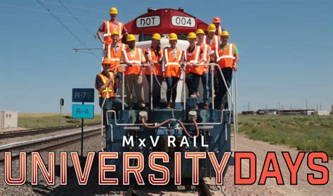 University Days Are Back At Mxv Rail Mxv Rail